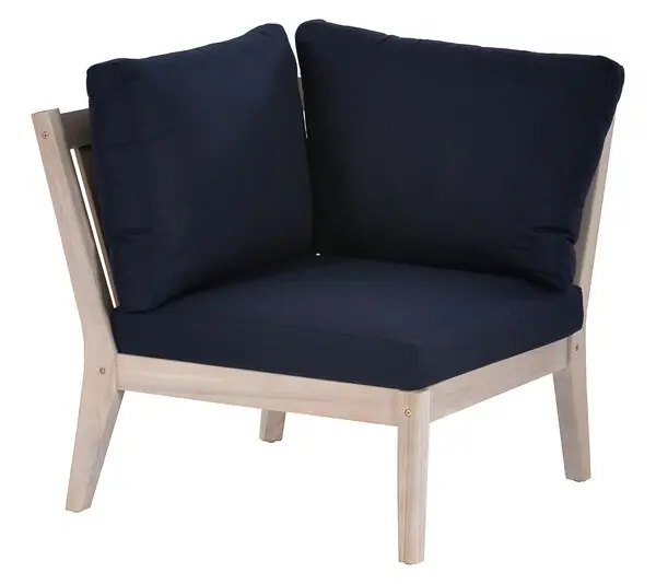 LINON Home Teagon Nat Corner Chair