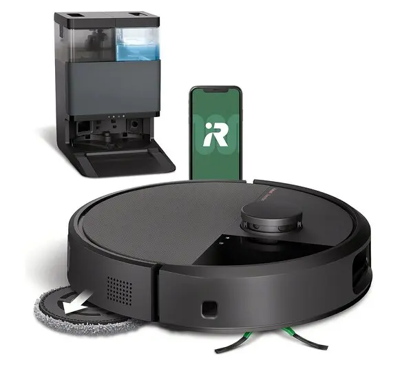 IROBOT Roomba Plus 505 Combo Mop & Vac Robot + Utowash Dock - One-color