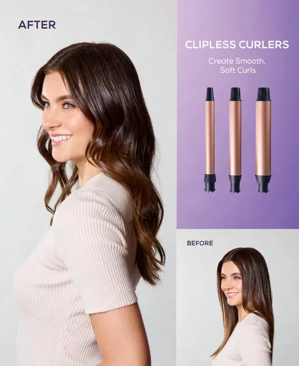 SUTRA BEAUTY 4-in-1 Interchangeable Clipless Curler Set