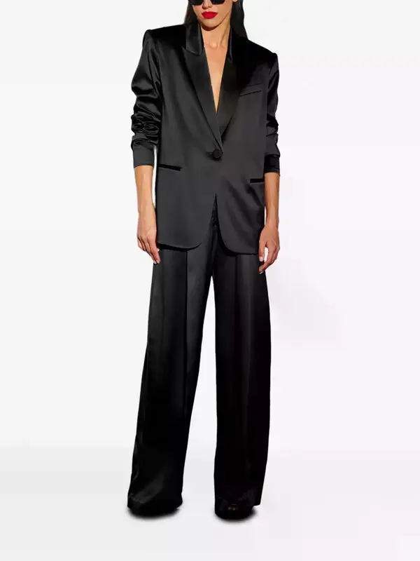 THE SEI Pleated Satin Trousers