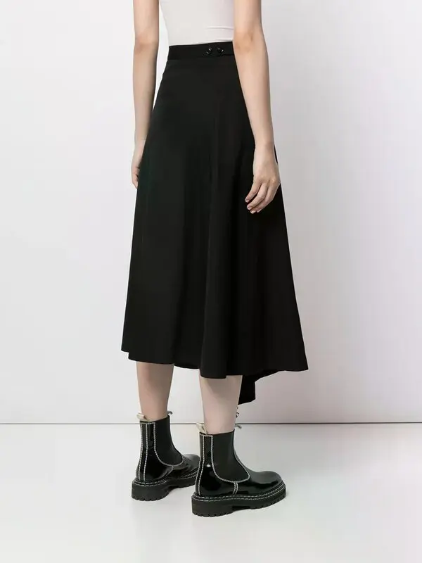 Y’s Drape Detail Flared Skirt