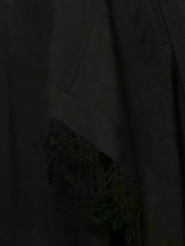 Y’s Drape Detail Flared Skirt