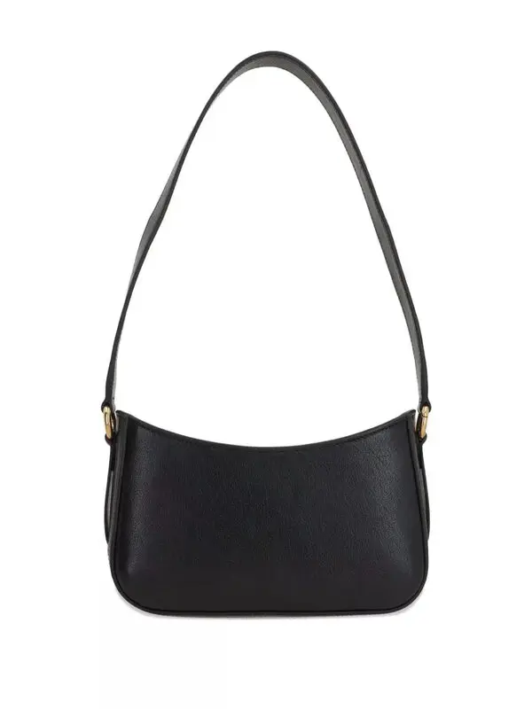 Chloé Logo-plaque Leather Shoulder Bag - Black