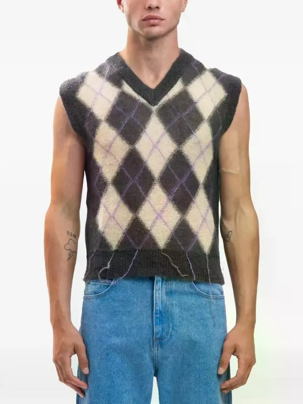 Marni Argyle Sweater Vest