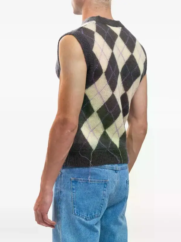 Marni Argyle Sweater Vest