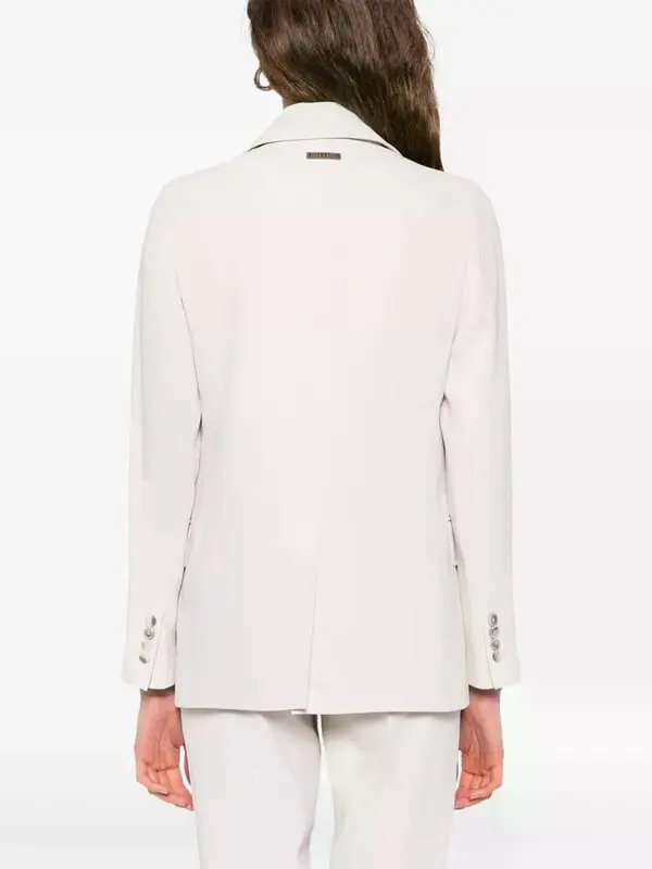 Peserico Single-breasted Blazer - Neutrals