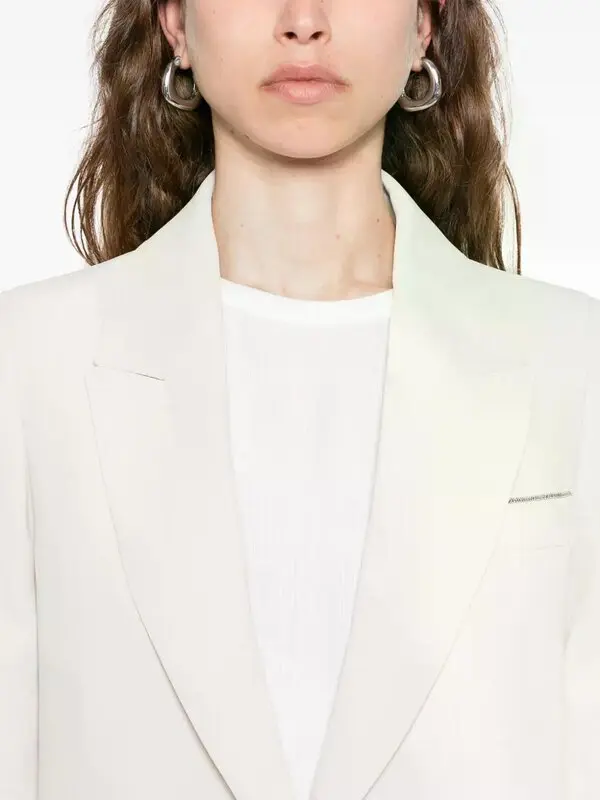 Peserico Single-breasted Blazer - Neutrals