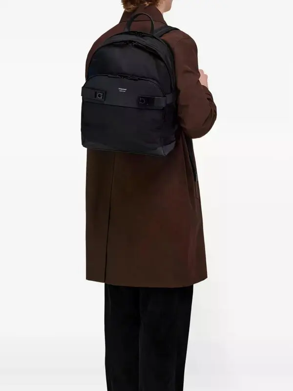 FERRAGAMO Leather-trim Backpack