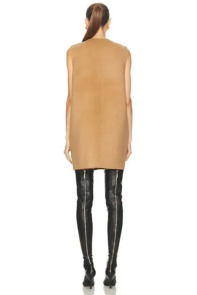 Khaite Nyona Melton Wool Dress