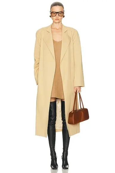 Khaite Nyona Melton Wool Dress