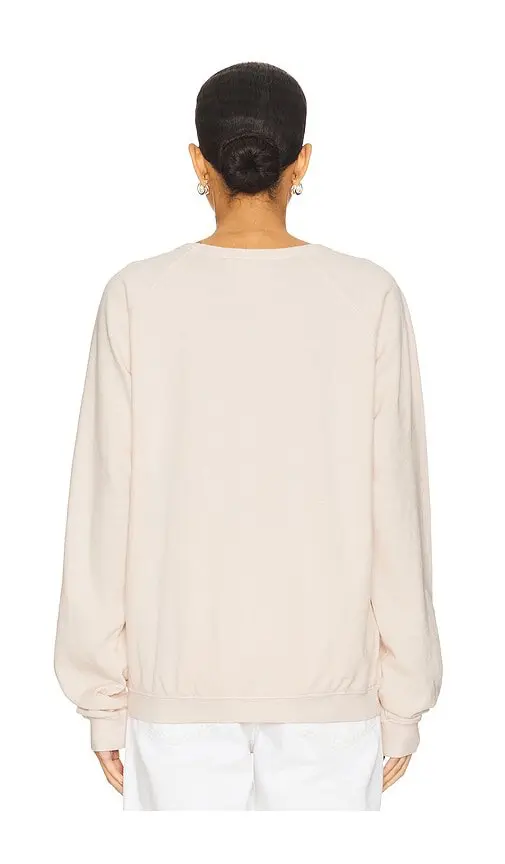 Eterne Oversized Lightweight French Terry Raglan Sweatshirt