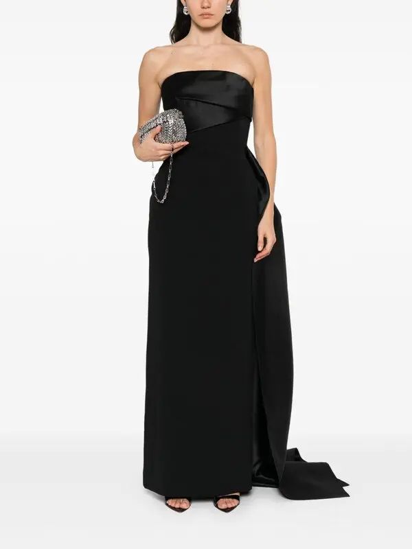 chinese dress ladies The Kinsley Maxi Dress in Black & Cream