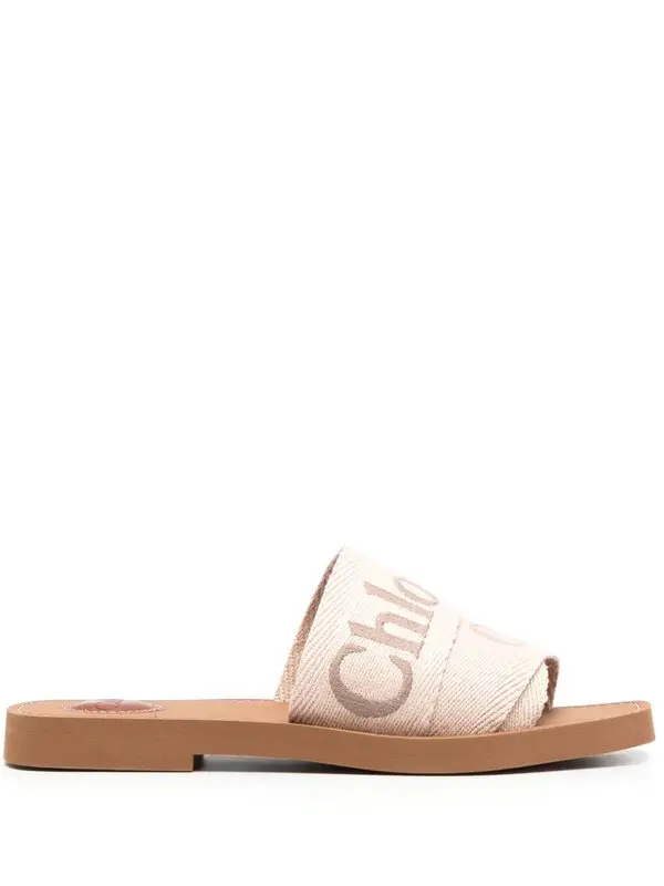 Chloé Woody Slides - Beige