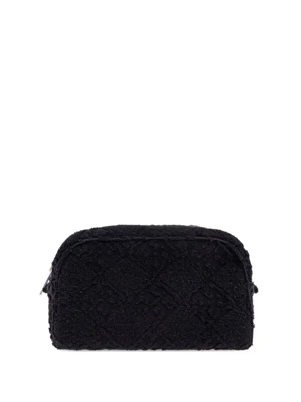 Tory Burch Ella Cotton Pouch - Black - 5% Off | Editorialist