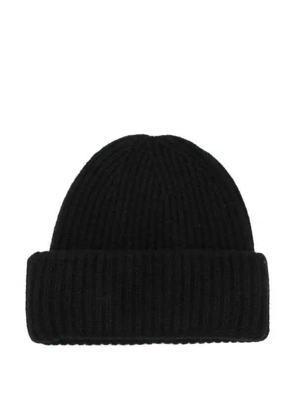 Soft Goat Cashmere Ribbed Beanie