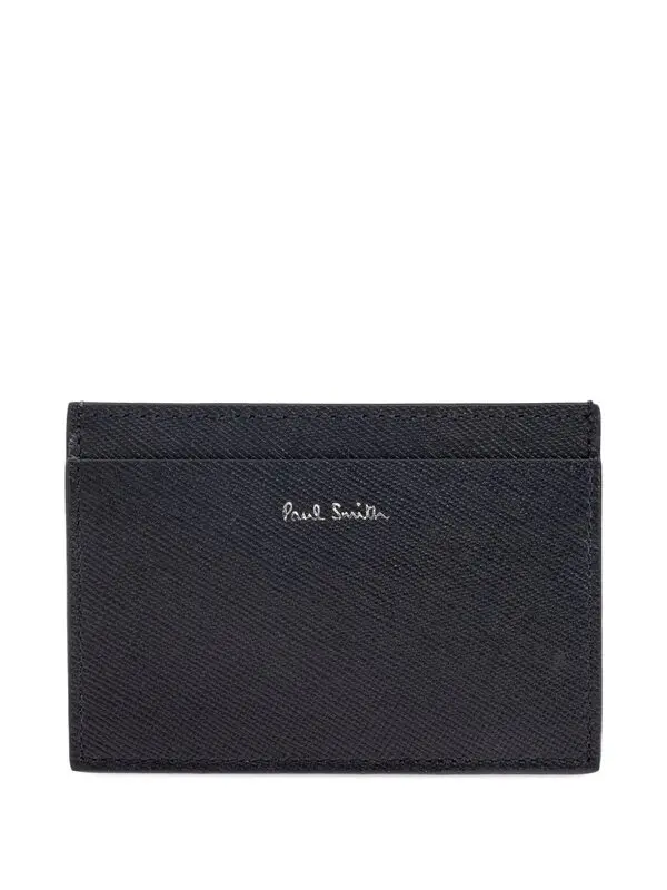Paul Smith Leather Credit Card Case - Black