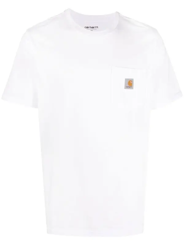 Carhartt Work In Progress Logo Cotton T Shirt - White