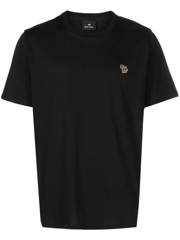 Paul Smith Zebra Logo Cotton T Shirt - Black