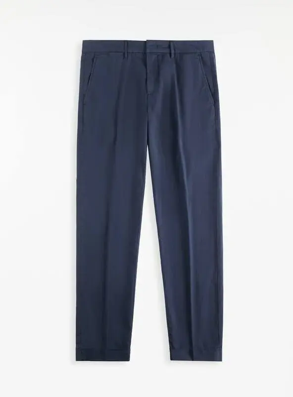FAY Garment-dyed Stretch Poplin Capri Trousers