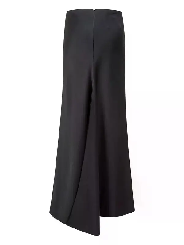 Carven Asymmetric Satin Skirt