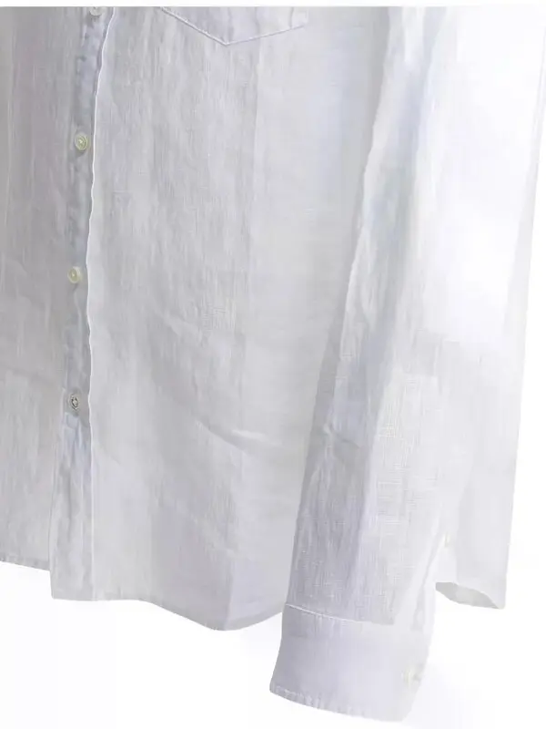ALEX MILL Long-sleeve Linen Shirt - White