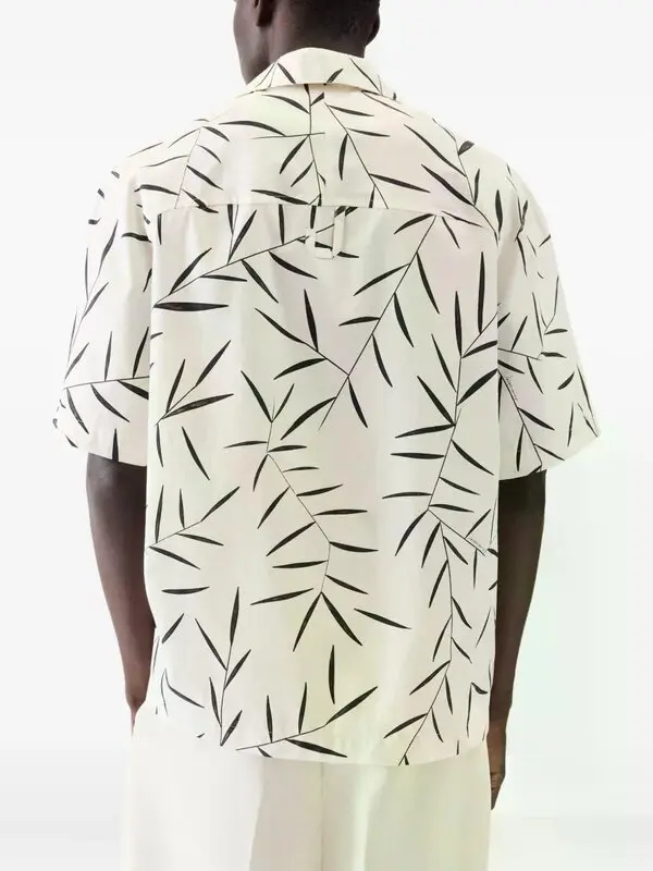 Jacquemus Leaf-print Short-sleeve Shirt