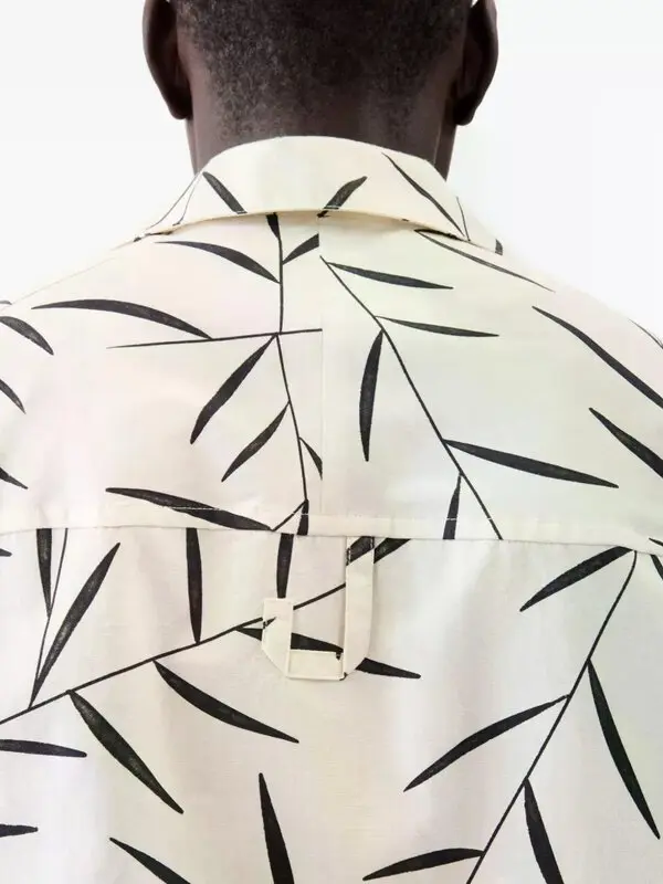 Jacquemus Leaf-print Short-sleeve Shirt