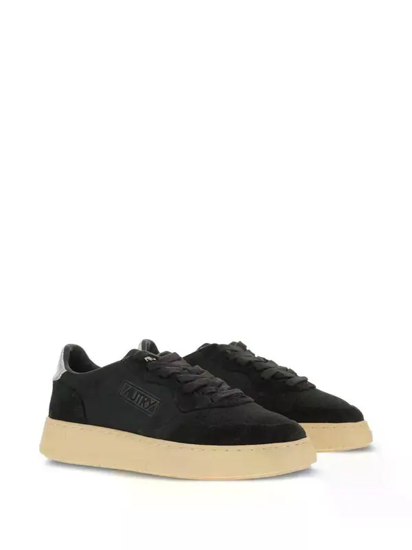 AUTRY Suede Low Top Sneakers - Black