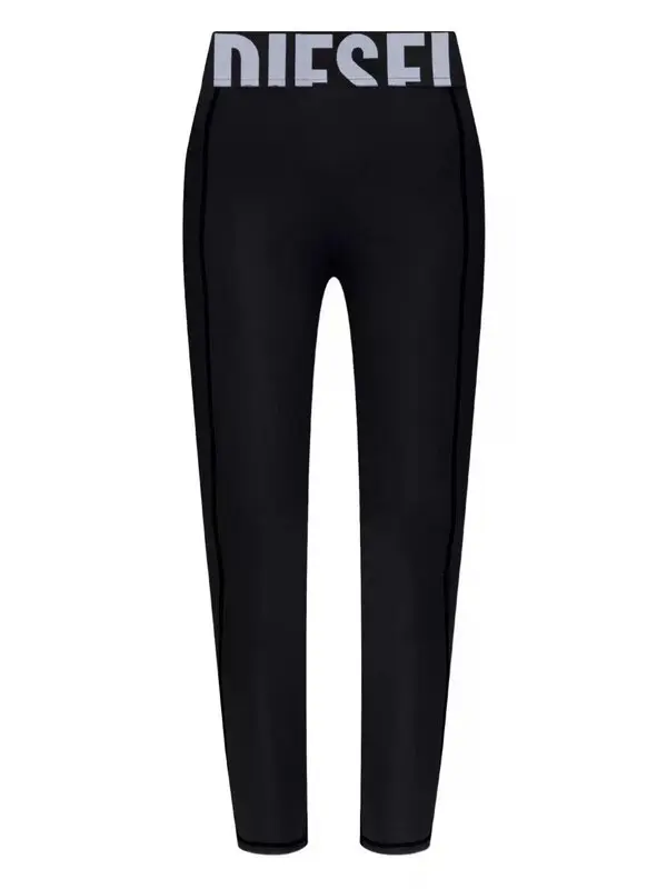 DIESEL® Adeline Logo-waistband Leggings - Black