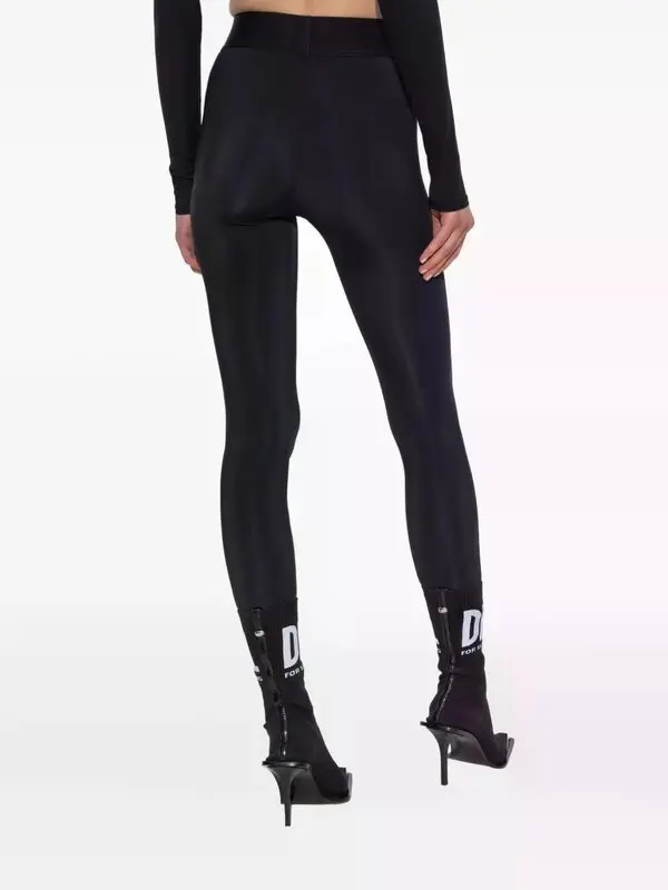 DIESEL® Adeline Logo-waistband Leggings - Black