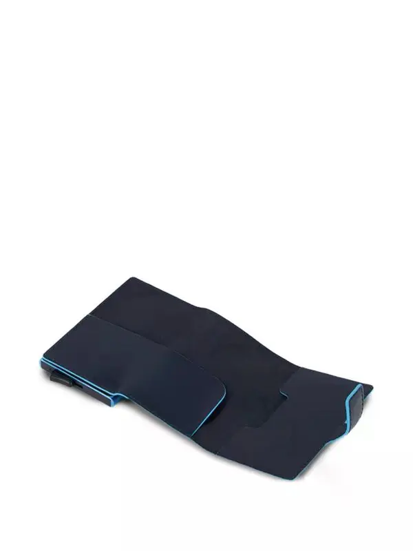 PIQUADRO Leather Cardholder - Blue