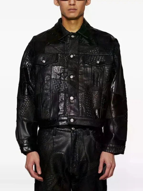 EARTHLING VIP Patchwork Leather Jacket