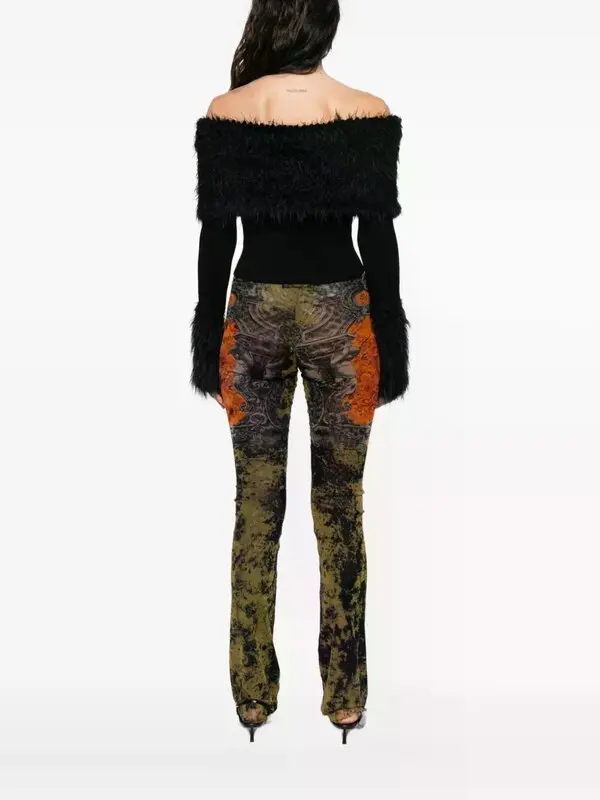 JEAN PAUL GAULTIER Shearling Trim Sweater