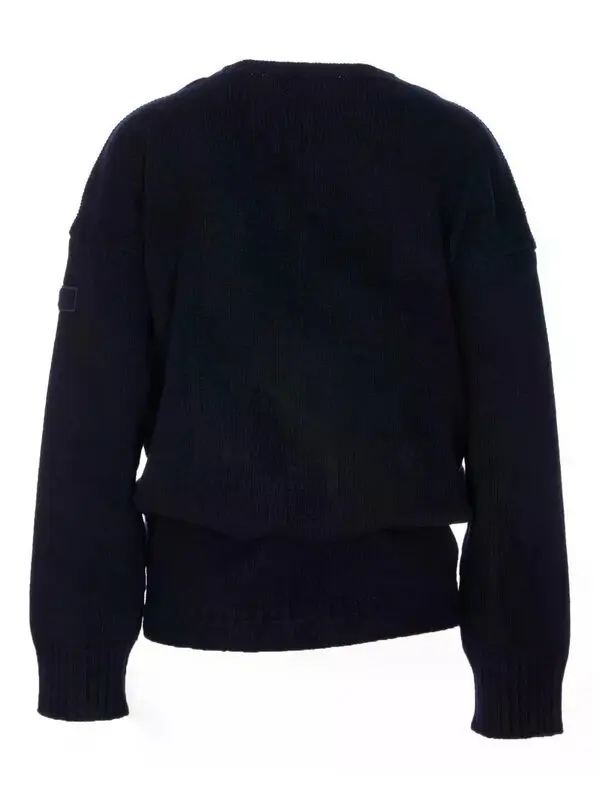 Chloé Crew-neck Sweater With Patch Logo