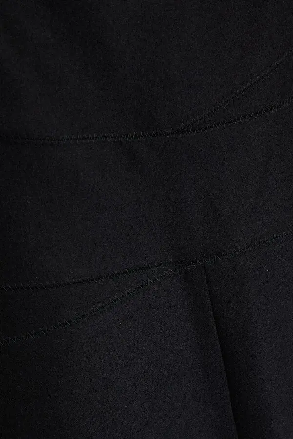 Vince Wool-blend Flannel Midi Dress