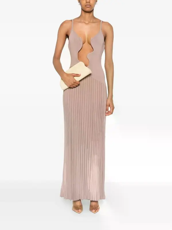Christopher Esber Salacia Wire Sunray Dress - Brown