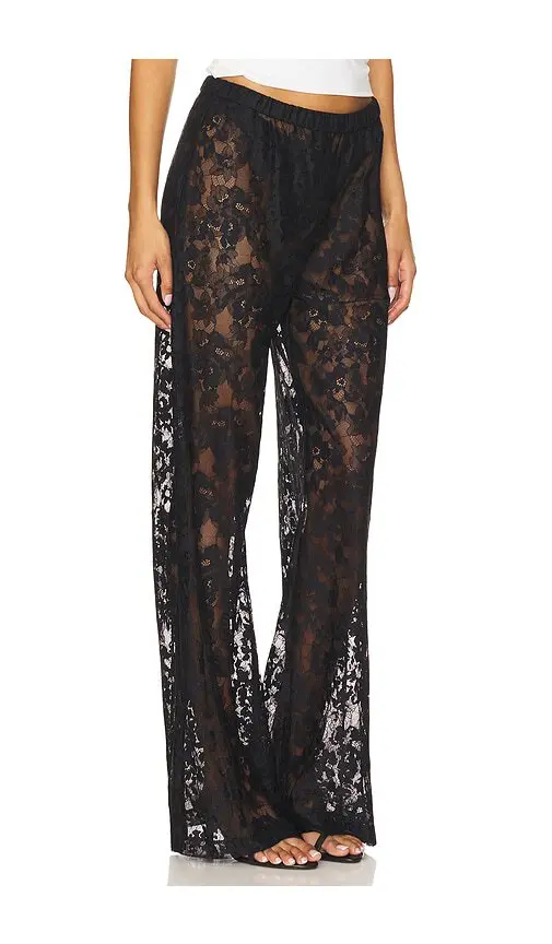 Amanda Uprichard X Mariko Lace Pants - Black