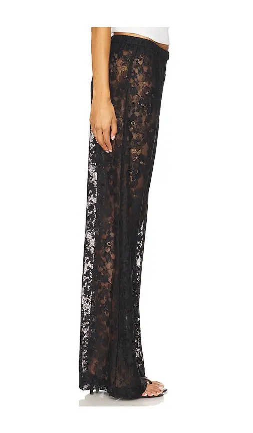 Amanda Uprichard X Mariko Lace Pants - Black