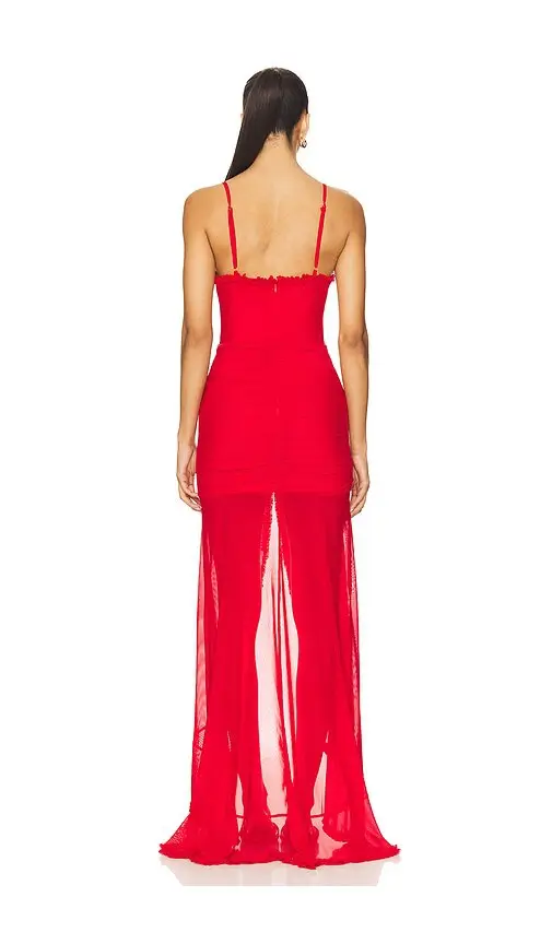 RUNAWAY THE LABEL Kiata Maxi Dress - Cherry