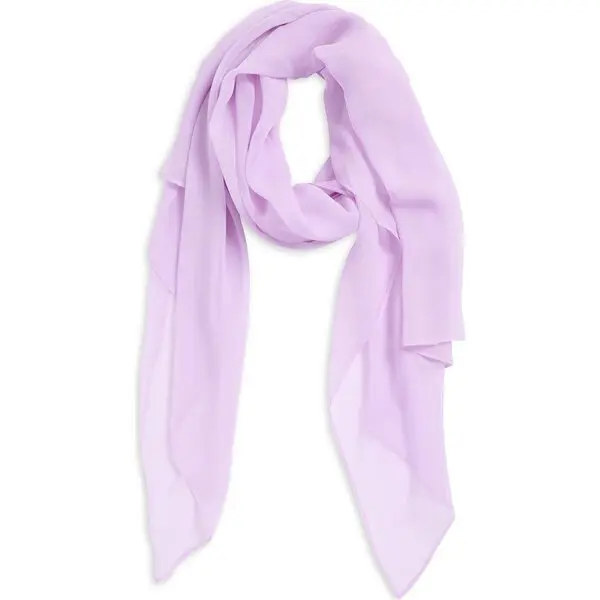 HENNA & HIJABS Silk & Modal Long Scarf - Purple Peace