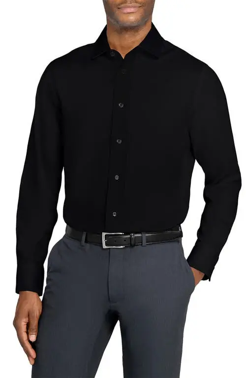 W.R.K Slim Fit Solid Reworked Dress Shirt - Black