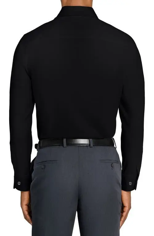 W.R.K Slim Fit Solid Reworked Dress Shirt - Black