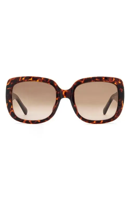 Fossil 54mm Rectangular Sunglasses - Havana