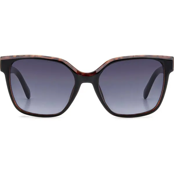 Fossil 55mm Cat Eye Sunglasses - Black/ Dark Grey Sf