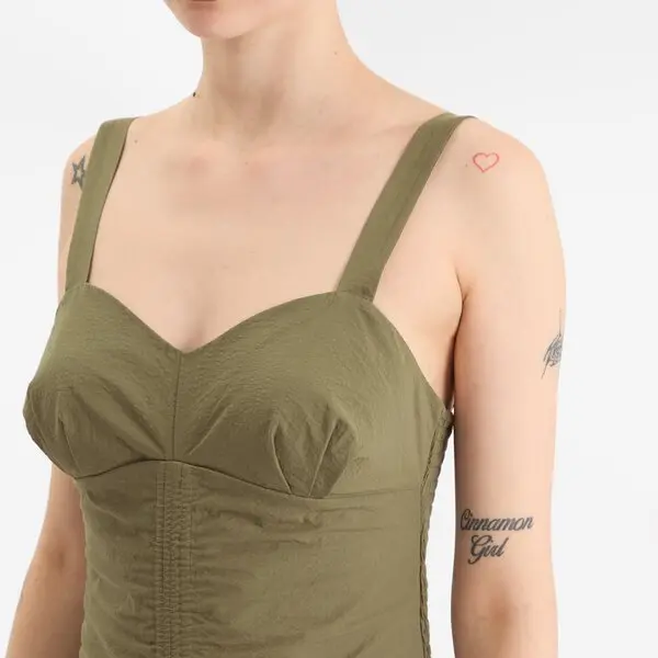 PEACHY DEN Dylan Romper Dress - Leaf