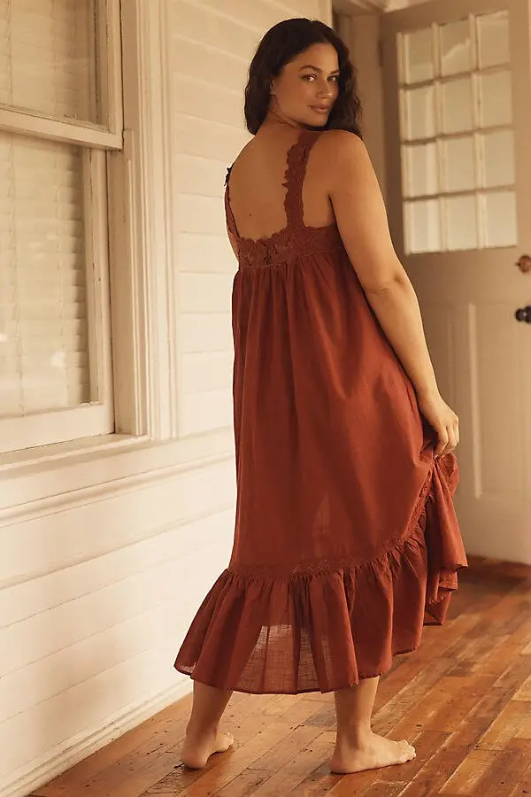 floral embroidered shift dress Vitamin A Women's Daya Embroidered Dress - Cobalt Mykonos main image 0