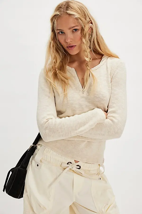 Free People We The Free Speed Drive Hooded Long Sleeve