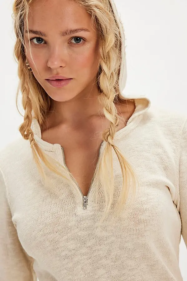 Free People We The Free Speed Drive Hooded Long Sleeve