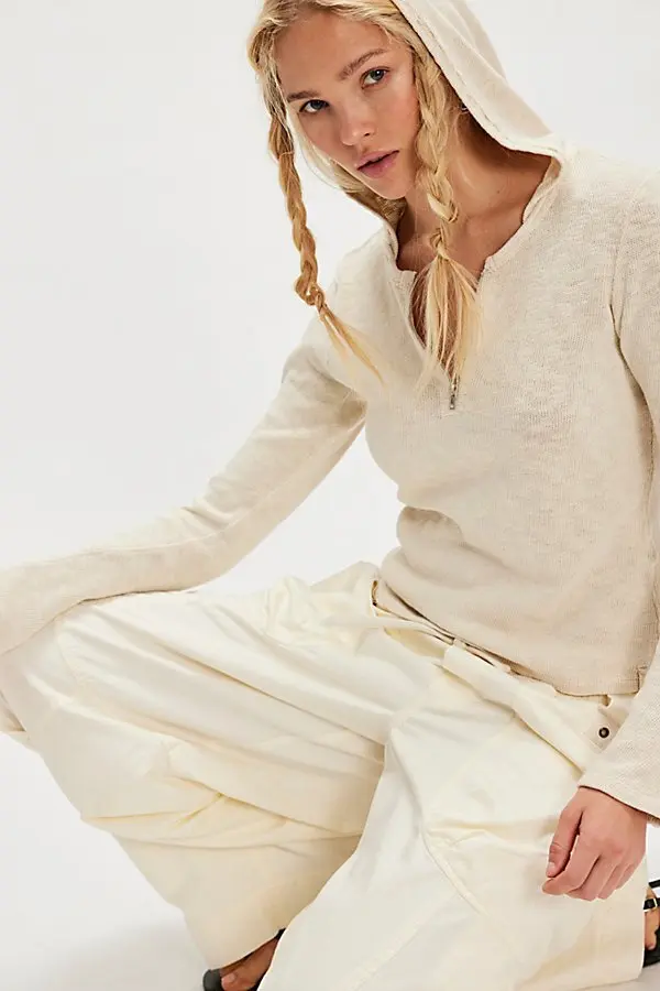 Free People We The Free Speed Drive Hooded Long Sleeve