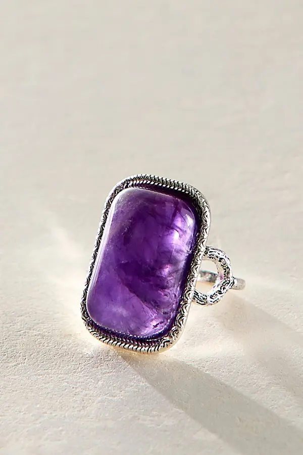 Free People Vintage-inspired Wolf Ring - Amethyst